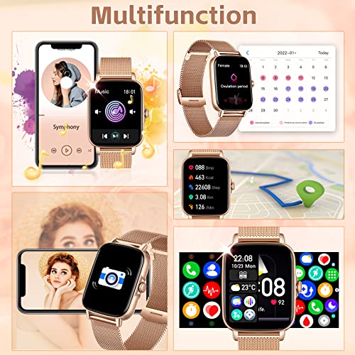 Smart Watches for Men and Women with Heart Rate Blood Pressure Sleep Monitor Activity Tracker Watch Compatible with iPhone Samsung Android Phone