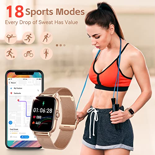 Smart Watches for Men and Women with Heart Rate Blood Pressure Sleep Monitor Activity Tracker Watch Compatible with iPhone Samsung Android Phone