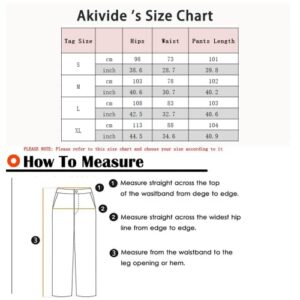 Akivide Womens Button Fly Stretchy Skinny Mid Waist Bootcut Jeans Flared Bell Bottom Demin Pants Deep Blue