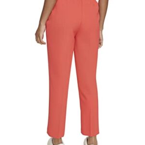 Karl Lagerfeld Paris Women's Color Suiting Pant, Calypso Coral, Medium