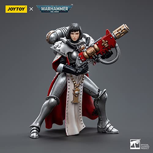 JoyToy 1/18 Warhammer 40,000 Action Figure Adepta Sororitas Battle Sisters Order of The Argent Shroud Irmengard Model