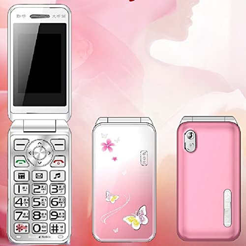 N509 Portable Flip Phone for Seniors, 2.4in Screen 2G Unlocked Flip Phone, Dual SIM Card, SOS Function, Music and Video Player, Pocketsize Flip Phone 6800mAh Battery (US Plug)