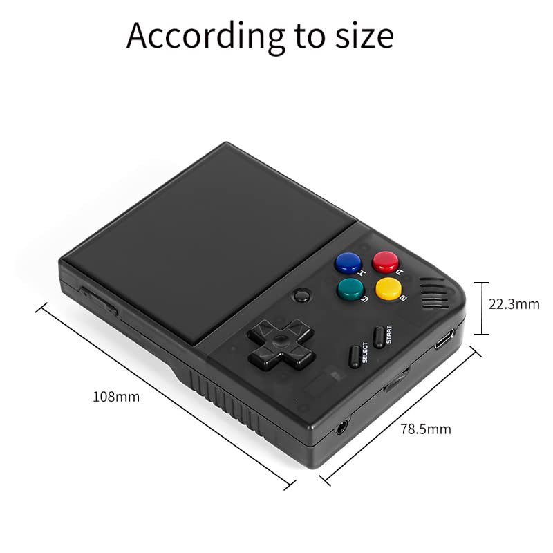 Miyoo Mini Plus Handheld Game Console with Storage Case, 3.5 Inch IPS 640x480 Screen Retro Video Game Console with 64G TF Card & 10000 Classic Games, Support WiFi Hotspot Mode Matchmaking