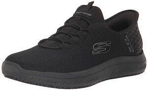 skechers men's hands free slip-ins summits sr colsin food service shoe, bbk, 9