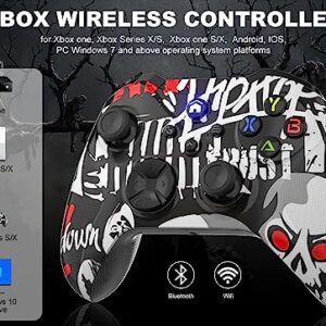 Gamrombo Wireless Controller Replacement for Microsoft Xbox Series X/S, Compatible with Xbox One, Xbox One X/S, Android/iOS/PC Windows 7/8/10/11, Special Edition Custom Game Controller with Wifi/Turbo/Macro/Dual Vibration & Headphone Jack