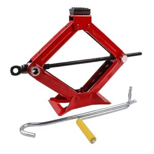 dsv standard scissor jack for car, steel car lift jack for auto, portable car jack kit, ideal for suv, mpv, hatchback, sedan, coupe & crossover, universal car jacks, 1.5 ton (3,300 lbs) capacity