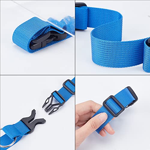 PH PandaHall 4pcs Add a Bag Luggage Strap Jacket Gripper Adjustable Suitcase Belt Straps Carry-on Baggage Suitcase Straps Belts for Extra Bags Travel Attachment Accessories