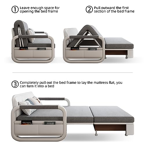 Luck Live Sofa Bed -Pull Out Sofa Bed futon -Sleeper couches for Living Room-Suitable for Small Space, RV Sofa Bed, Lounge