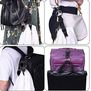 Add a Bag Luggage Strap Jacket Gripper Jacket Gripper Strap Jacket Holder Gripper Heavy Duty Heavy Duty Luggage Straps for Travel Luggage Baggage Suitcase Easy to Carry Your Extra Bags - Black