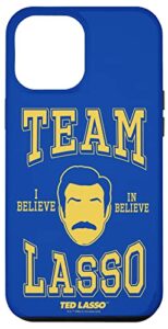 iphone 12 pro max ted lasso team lasso i believe in believe silhouette logo case