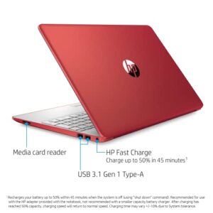 HP 15.6" HD Newest Laptop for Business and Student, Intel Pentium Silver N5030, 16GB RAM, 1TB SATA SSD, Webcam, Media Card Reader, RJ45, HDMI, Wi-Fi, Windows 11 Home, Scarlet Red, KKE Accessories