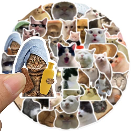 200 Pcs Cute Cat and Dog Stickers, Cat Funny Meme Waterproof Stickers,Vinyl Stickers for Water Bottle,Laptop,Phone,Skateboard Stickers for Kids Aldult Teens Girls (CDE)