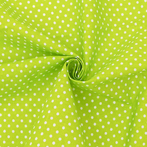 7Pcs Cotton Quilting Fabric,Sewing Craft Precut Fabric Scrap for DIY Sewing Craft (Blue) (Color : Green)