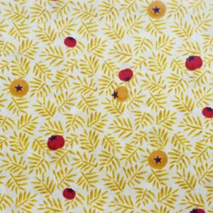 Yellow Floral Charm Packs for Quilting 5 inch, Fall Fabric Squares 5x5, 100% Cotton Fabric Scraps for Crafts, Precut Fabric Squares (42Pcs)