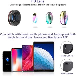 Phone Camera Lens Kit 7 in 1, Selvim 22X Telephoto Lens+235 Fisheye Lens+25X Macro Lens+0.62X Wide Angle Lens, Cell Phone Lens Kits Compatible with iPhone 12 11 10 8 7 6 6s Plus XS XR Samsung Android