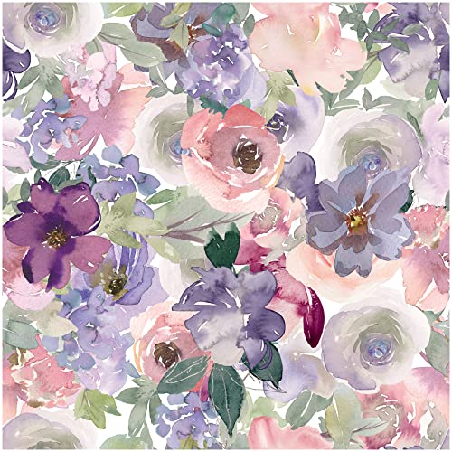 Luvdecor Floral Peel and Stick Wallpaper Removable Wallpaper Peel and Stick Boho Wallpaper for Bedroom Bathroom Renter Wallpaper Floral Contact Paper for Kitchen Cabinet Accent Wall 17.7 * 118in