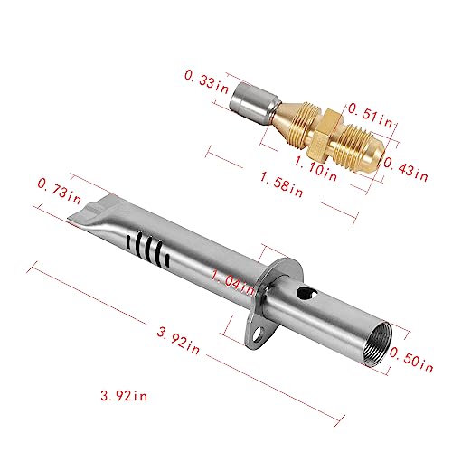 621957 Refrigerator Burner Orifice Assembly Replacement Parts Kit Fit for Norcold N1095, N61X, N62X, N64X, N81X, N82X, N84X Series RV Refrigerator