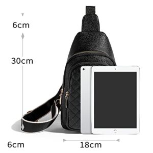 Anfei Sling Backpack Sling Bag for Women, Chest Bag Daypack Crossbody Sling Backpack (C-Black Sling Bag)