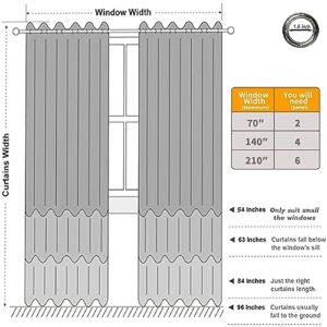 Geomoroccan Ombre Blackout with White Lace Sheer Elegant Layered Curtains,Mix and Match Grommet Thermal Insulated Curtain for Bedroom and Living Room 2 Panels (52"x84",Yellow and White)