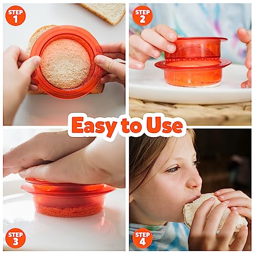 UpChefs Bento Box Accessories - Crustable Sandwich cutters for kids - Food Picks - Silicone Lunch Box Dividers - Veggie Cutters - Uncrustable Sandwich Cutter and Sealer - School Lunch Accessories