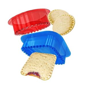 UpChefs Bento Box Accessories - Crustable Sandwich cutters for kids - Food Picks - Silicone Lunch Box Dividers - Veggie Cutters - Uncrustable Sandwich Cutter and Sealer - School Lunch Accessories