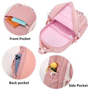 QHRIDS Girls Backpack Aesthetic Laptop Backpacks 15.6 Inch Kids Elementary College School Bag Kawaii Large Bookbag Anime Casual Travel Daypack for Teen Girls Women Students