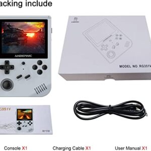 RG351V Handheld Game Console 3.5 Inch Portable Double TF 64G Card Handheld Retro Video Game Built in WiFi Game Console U.S. Seller!!! (Anbernic RG351V Gray)