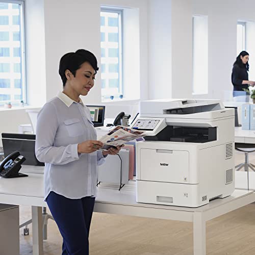 Brother MFC‐L9610CDN Enterprise Color Laser All‐in‐One Printer with Fast Printing, Large Paper Capacity, and Advanced Security Features