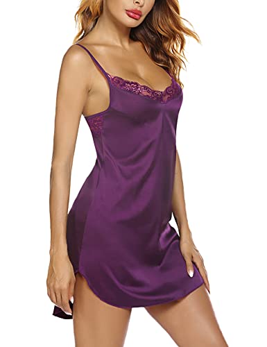 Avidlove Satin Lingerie for Women Sexy Nightgown Nightdress Full Slip