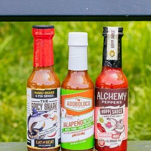 Hot Ones Season 21 Heat Pack Hot Sauces: Mako Snake, Jalapeno Chico, Watermelon Ghost, 5 fl oz. (3-Pack)