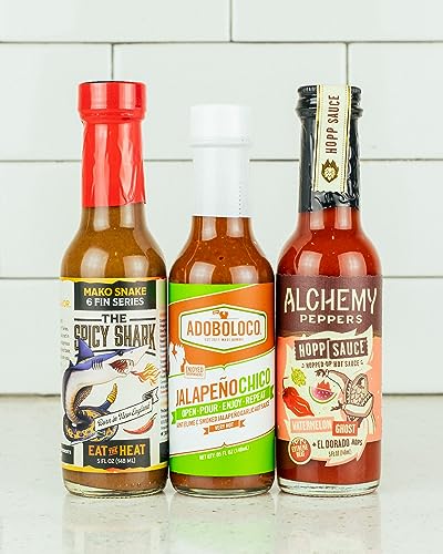 Hot Ones Season 21 Heat Pack Hot Sauces: Mako Snake, Jalapeno Chico, Watermelon Ghost, 5 fl oz. (3-Pack)