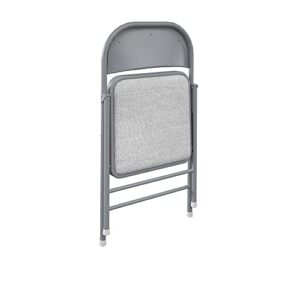 COSCO SmartFold® Fabric Folding Chair, 4-Pack, Gray