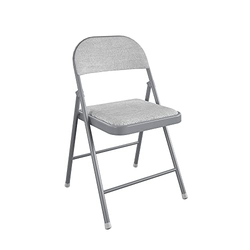 COSCO SmartFold® Fabric Folding Chair, 4-Pack, Gray