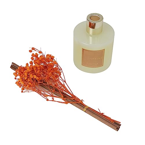 Cocorrína Reed Diffuser Sets - 6.7 oz. Cedar Wood Scented Diffuser with 8 Sticks Home Fragrance Essential Oil Reed Diffuser for Bathroom Shelf Decor