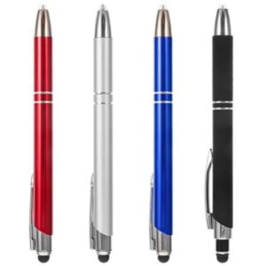 light pen 4pcs touchscreen stylus pen metal lighted ballpoint pens multi-functional led light pens office writing pens for classsroom awards office pens ballpoint