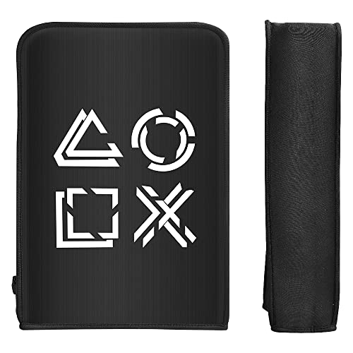 Wedorat Dust Cover for ps5 Protectors for Playstation 5 Game Console Case Skin Waterproof Washable Dust Cover Sleeve for PS5 Accessories Soft Neat Lining Dust Guard Black