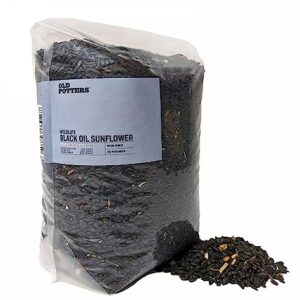 Old Potters Wildlife Black Oil Sunflower Seeds, 10 lbs for Birds and Wildlife, USA Grown Non-GMO, 10 Pounds