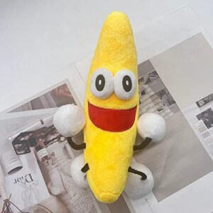 2023 Shovelware Brain Game Plush - 10" Cute The Dancing Banana Plushies Toy for Fans Gift - Soft Stuffed Figure Doll for Kids and Adults - Birthday Easter Basket Stuffers Choice