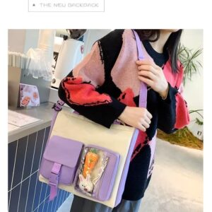 Kawaii Backpack Pins Accessorie 4Pcs Set Cute Kawaii Rucksack for School Bag Cute Aesthetic Backpack