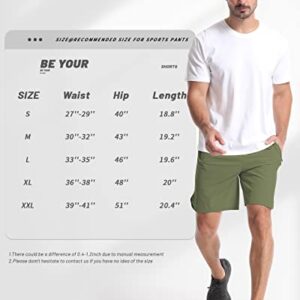 CANGHPGIN 2 Pack Mens Workout Athletic Shorts 7 inch Inseam Quick Dry Hiking Shorts Men Lightweight Sports Gym Shorts Running