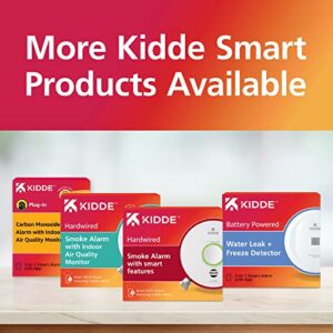 Kidde Smart Carbon Monoxide Detector & Indoor Air Quality Monitor, Plug In Wall, WiFi, Alexa Compatible Device, Voice & App Alerts