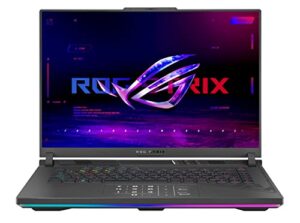 asus rog strix g16 (2023) gaming laptop, 16” nebula display 16:10 qhd 240hz, geforce rtx 4070, intel core i9-13980hx, 32gb ddr5, 1tb pcie ssd, wi-fi 6e, windows 11 pro, g614ji-xs96,eclipse gray