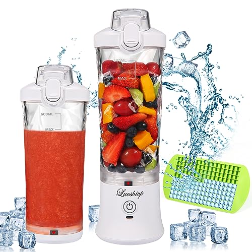 Portable Blender,22 Oz Mini Blender for Shakes and Smoothies,Personal Blender with Rechargeable USB,Fruit,Smoothie,Baby Food Mixing Machine Blender With 6 Blades,for Home,Kitchen,Travel,Sports