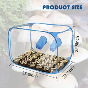 Litytlen Portable Mushroom Growing Tent-Spore Fungus Fume Hood Propagation Stations.