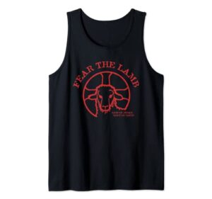 fear the lamb of god jesus christ christian savior messiah tank top