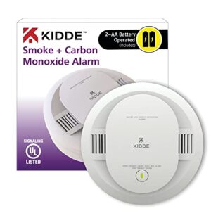 kidde smoke & carbon monoxide detector, aa battery powered, led warning light indicators