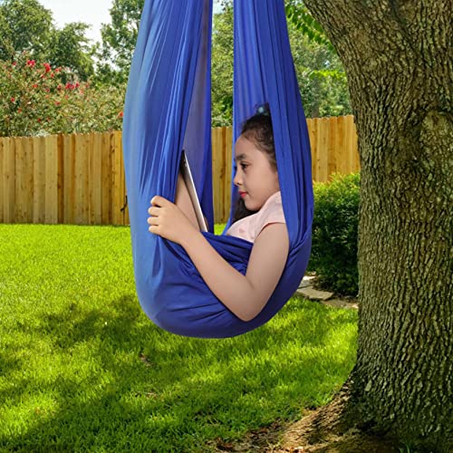 Sensory Swing for Kids Indoor, Therapy Swing for Autism, ADHD, Healing & Relaxing Cuddle Hammock Swing, Therapy Swing Cuddle Swing Indoor & Outdoor, Hammock Swing for Kids with Special Needs (Black)