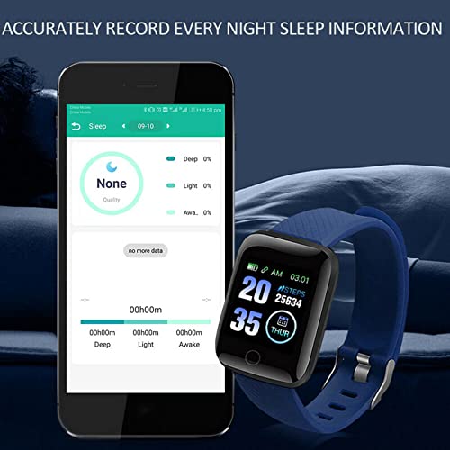 Bzdzmqm Smart Watches for Men Women, Smart Watche Health Fitness Waterproof Sports Bracelet, Activity Trackers and Smartwatches with Heart Rate Blood Pressure Monitor #1day