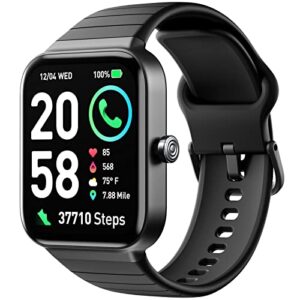 fitpolo smart watch for men women, 1.8" fitness watches call alexa 100+ workouts spo2 heart rate monitor sleep calorie step counter waterproof activity trackers and smartwatches for android iphone