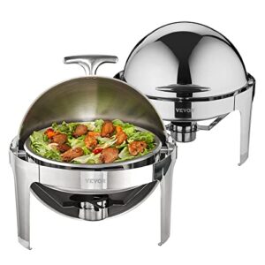 vevor chafing dish buffet set, 2 packs, silver